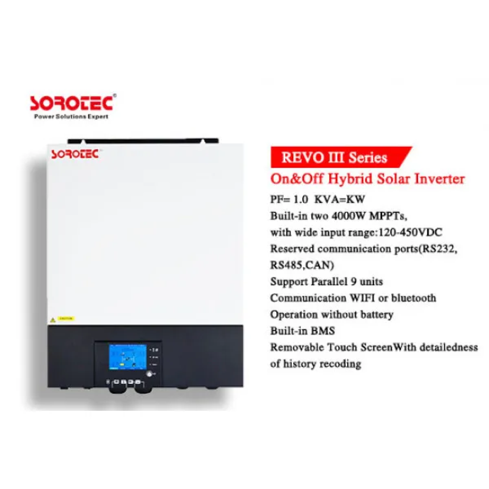 REVO III Series On/Off Grid 8kw Solar Hybrid Inverters with 2 X4000W MPPT Solar Controller