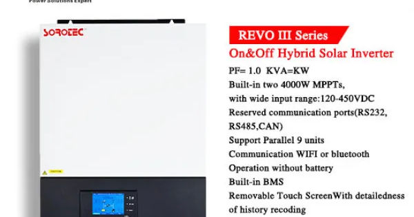 REVO III Series On/Off Grid 8kw Solar Hybrid Inverters with 2 X4000W ...