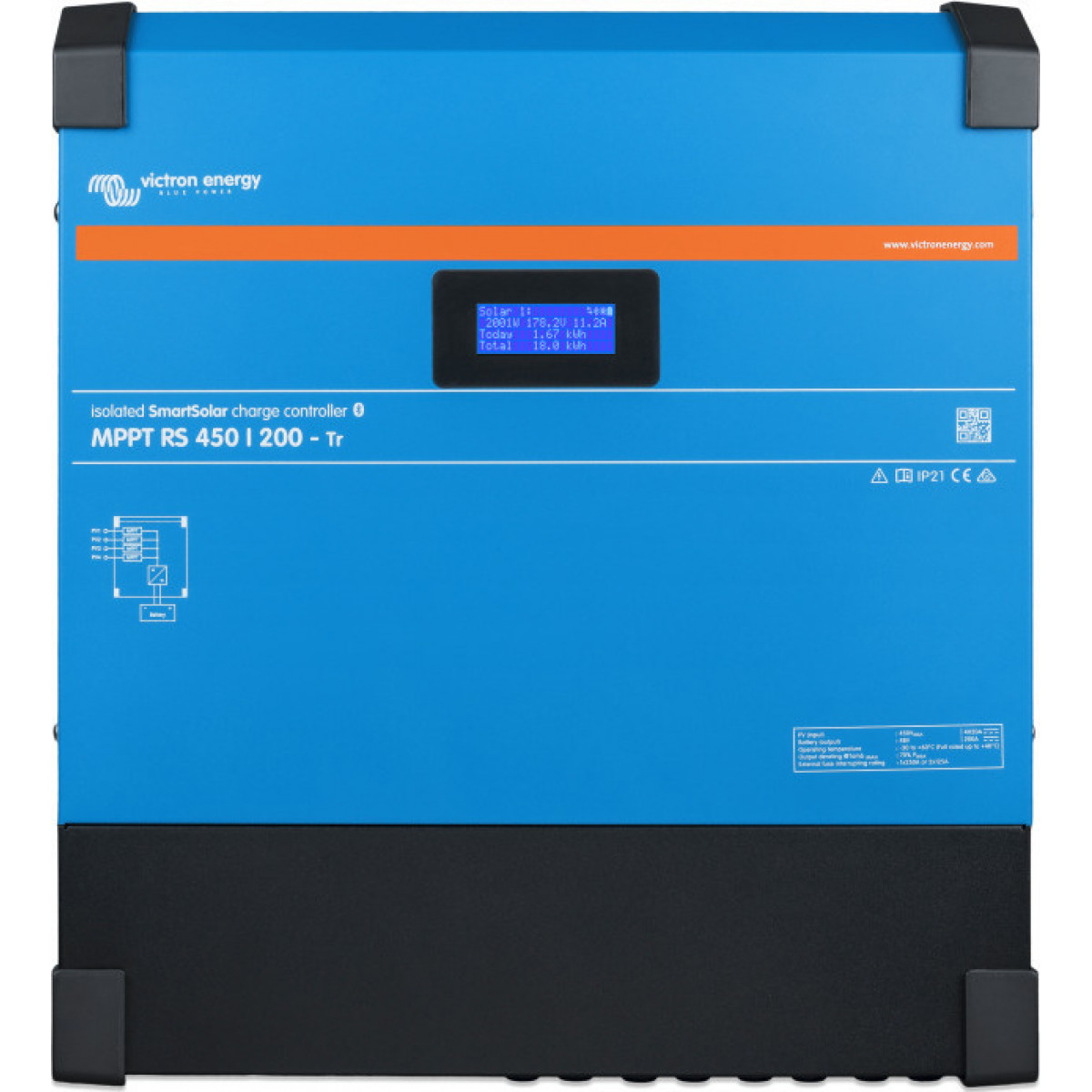 Victron Energy SmartSolar MPPT RS 450/200-Tr Ρυθμιστής Φόρτισης 48V 200A