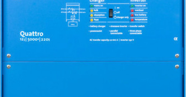 Victron Energy Quattro 12/5000/220-100/100 Inverter Καθαρού Ημιτόνου ...