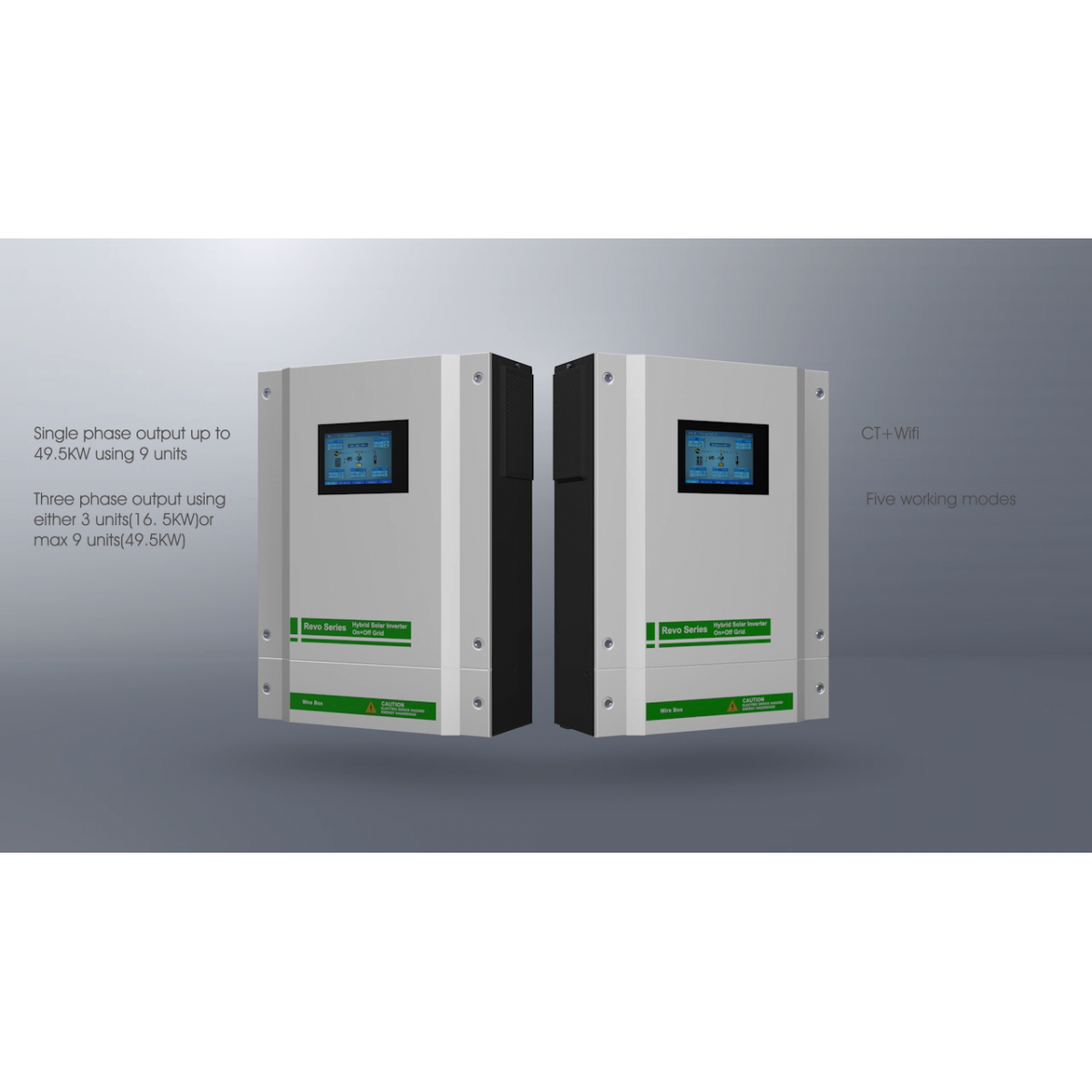 REVO II Series On/Off Grid 3kw Solar Hybrid Inverters with 90A MPPT Solar Controller